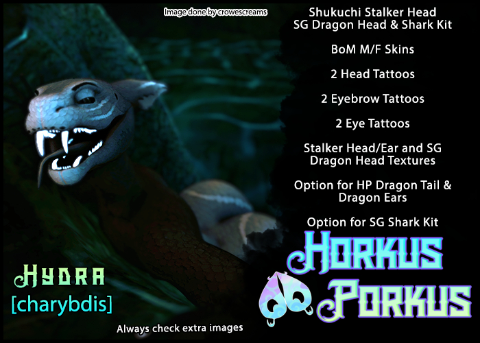 Second Life Marketplace - [HkPk] Hydra for Shukuchi Stalker & SG Dragon ...